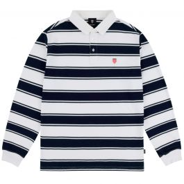 Chain To Bank Strife Stripe Long Sleeve Polo