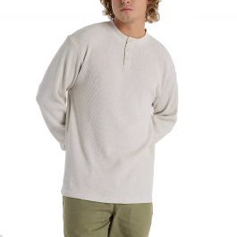 New Balance Numeric Waffle Knit Long Sleeve Henley