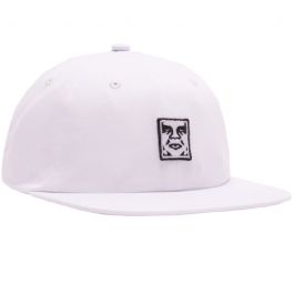 Obey Icon Patch Panel Strapback Cap - White